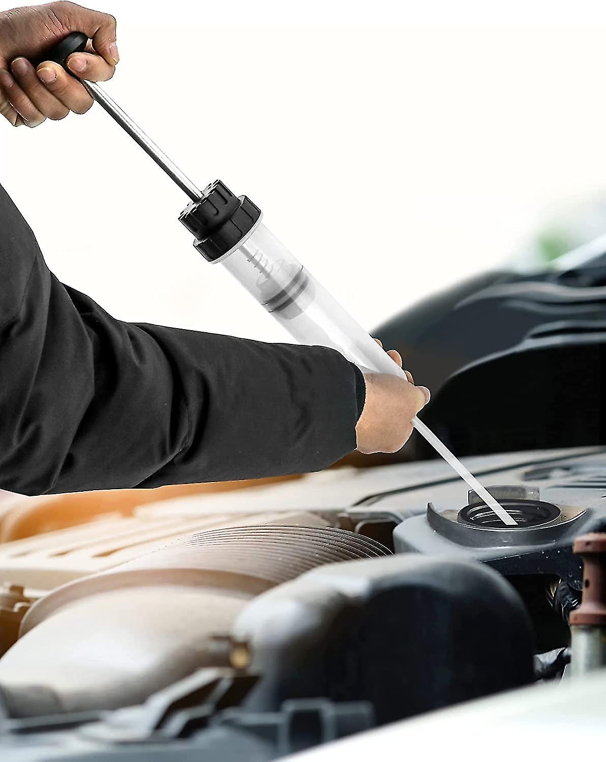 200ml/0.21qt./7oz Oil Suction Syringe, Syringe Style Manual Automotive ...