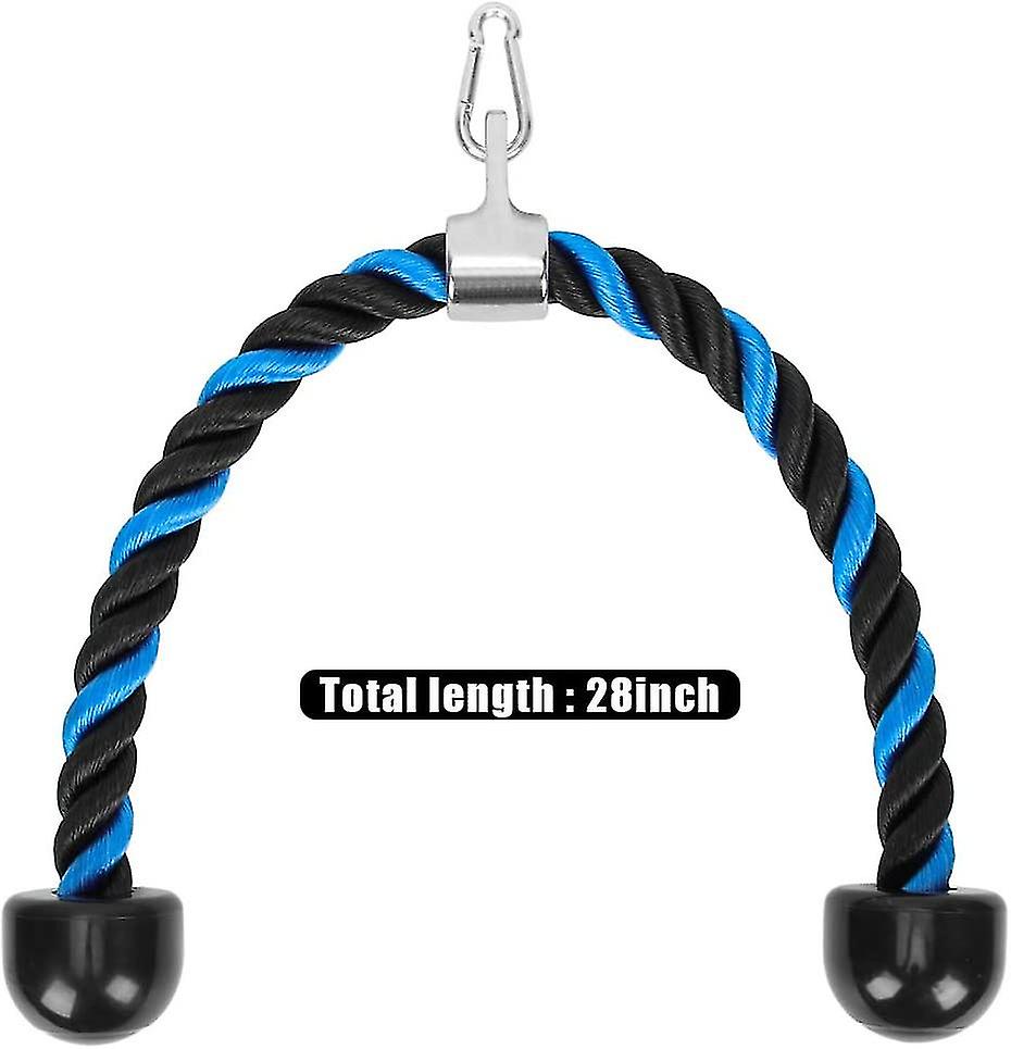Universal Tricep Rope Pull Down - 28 Inch Heavy Duty Nylon Rope, Easy ...
