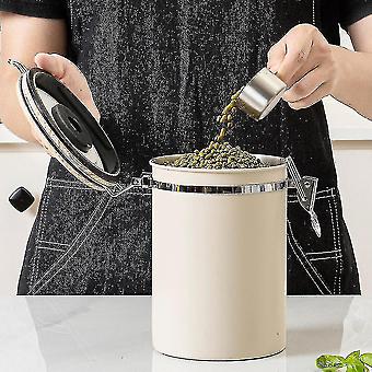 3 farve rustfrit stål lufttæt kaffebeholder opbevaringsbeholder sæt ...