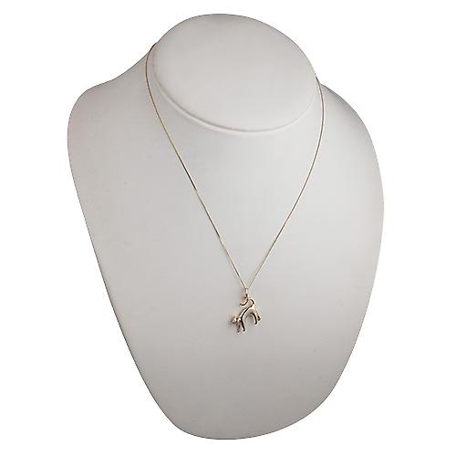 9ct Gold 23x21mm Cat Pendant with a curb Chain 20 inches | Fruugo US