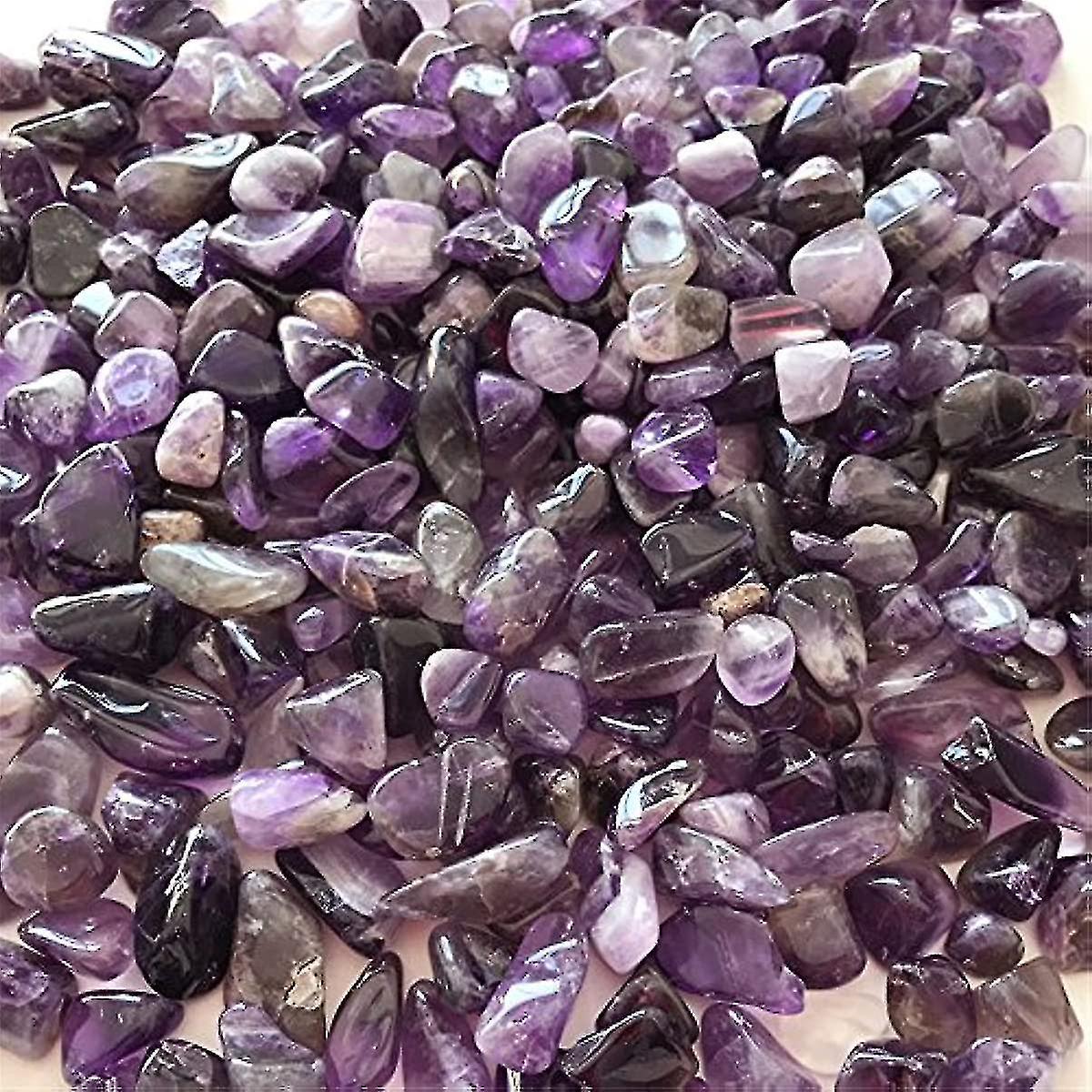 1 lb naturlig ametistkristall krossad sten helande Reiki Crystal ...