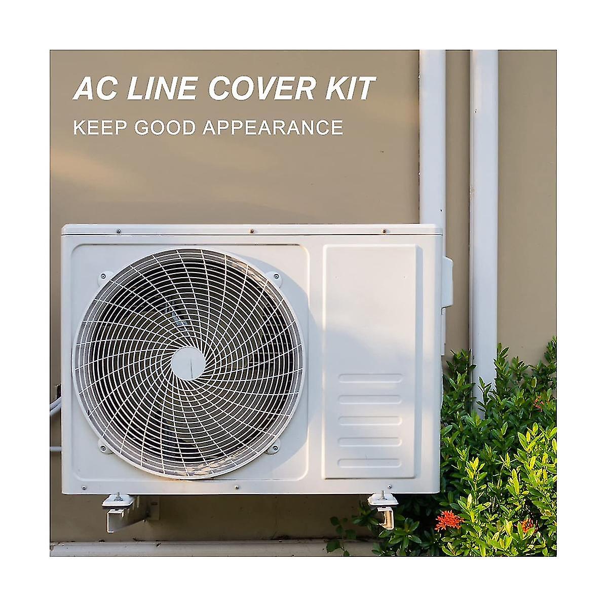 Ac Line Cover Kit, Decorative Pvc Tubing Cover Kit For Mini Split Air ...
