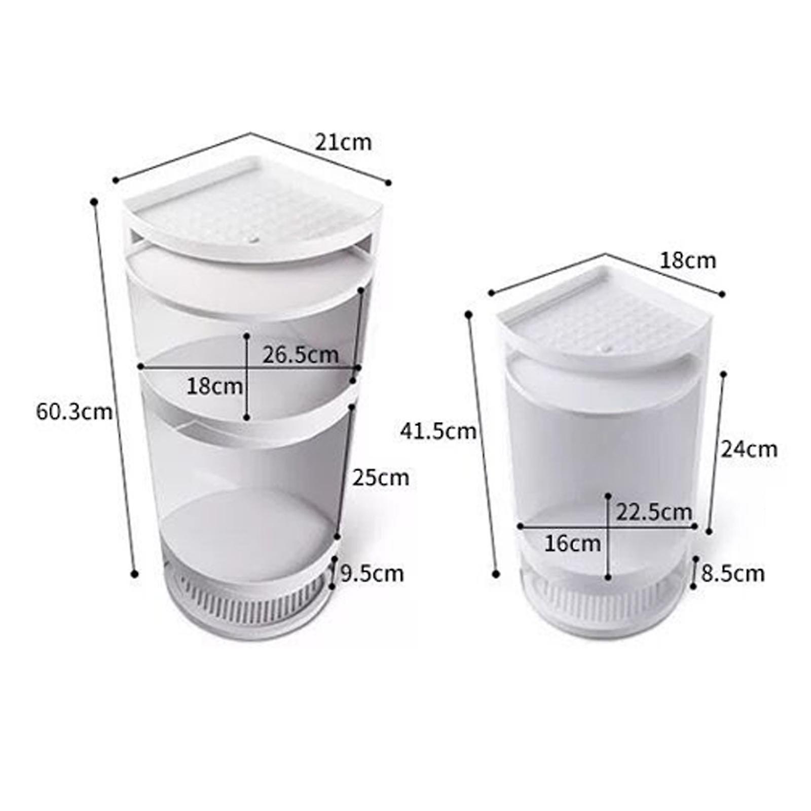 Rotating Triangle Cabinet Cosmetic Storage Rack For Table Bathroom 3 ...