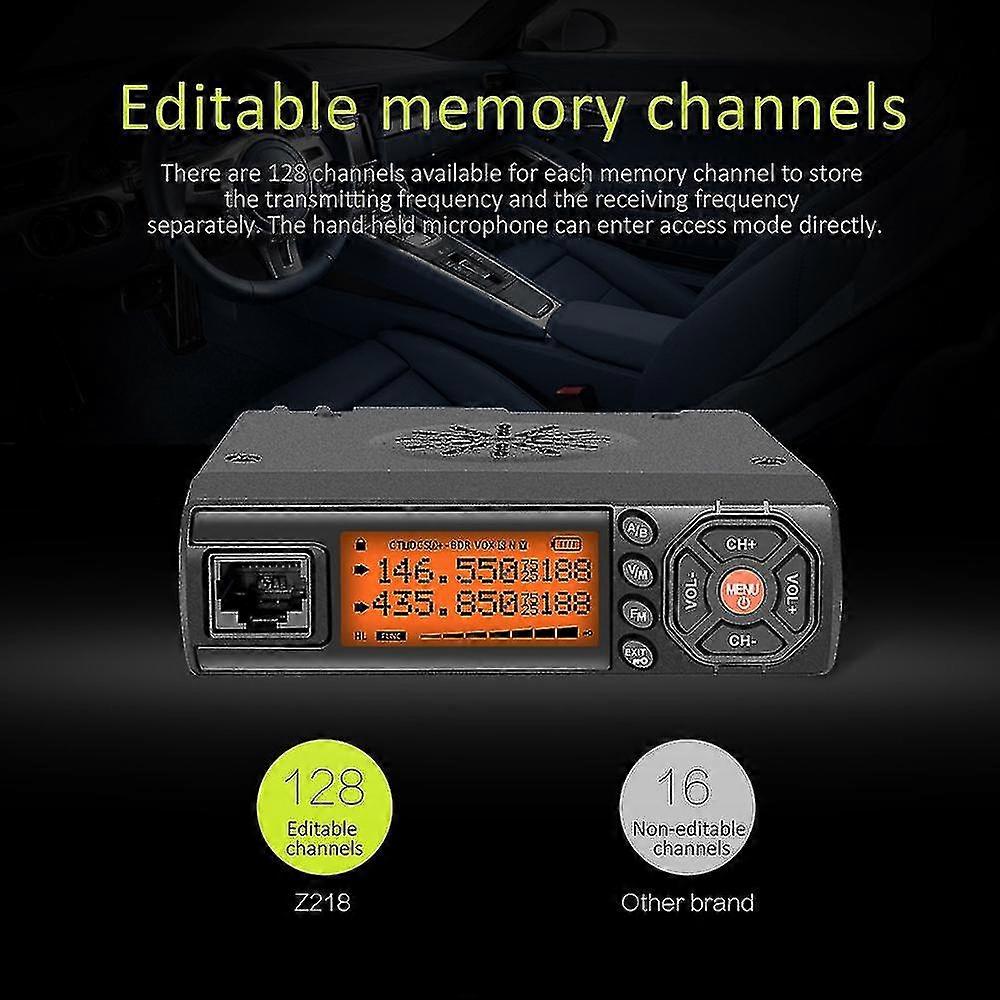 Z218 Mini Mobile Radio Car Radio 10km 25w Dual Vhf/uhf 136-174mhz 400 ...