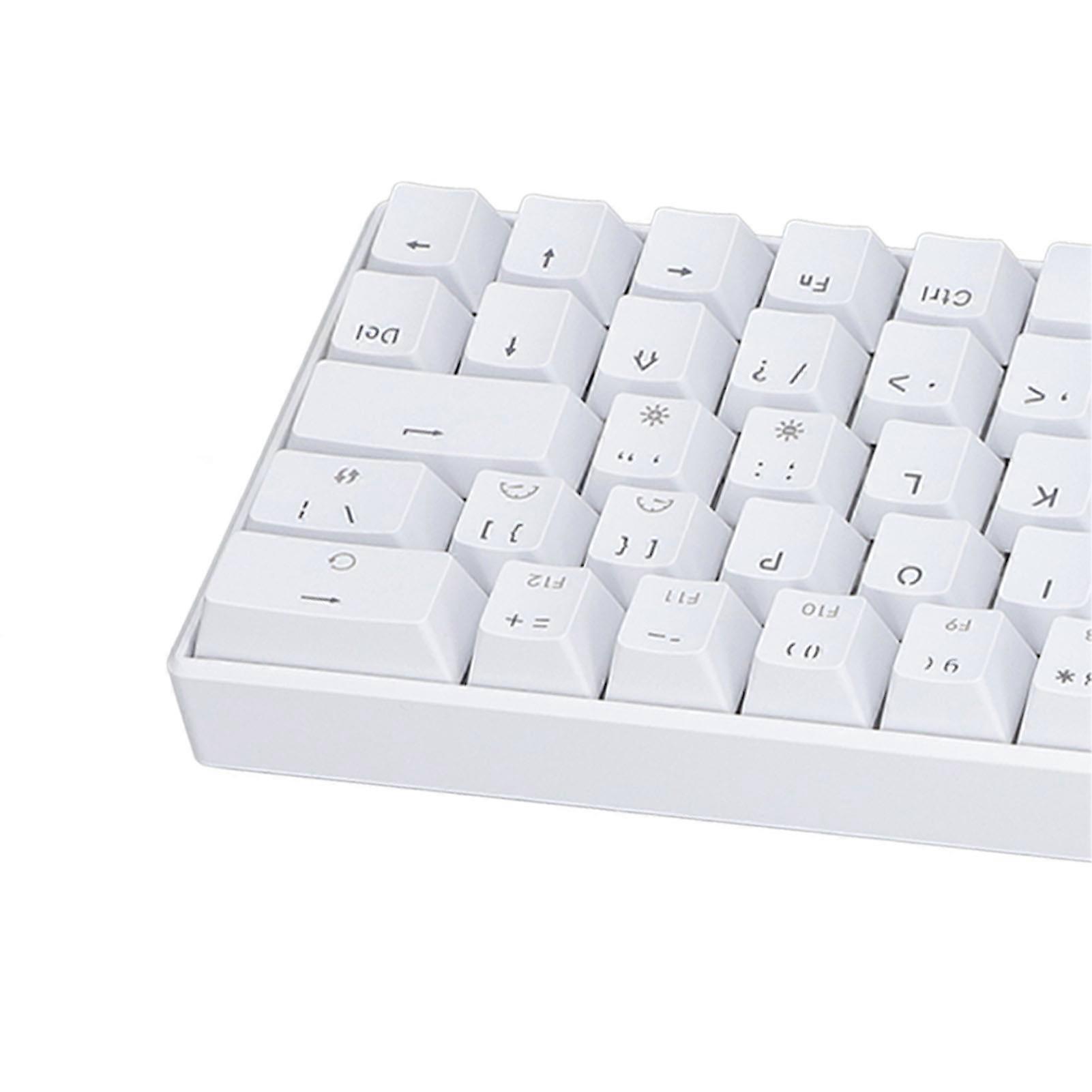 Mechanical Keyboard 64 Keys RGB Wireless 2.4G BT3.0 5.0 Type C Wired ...