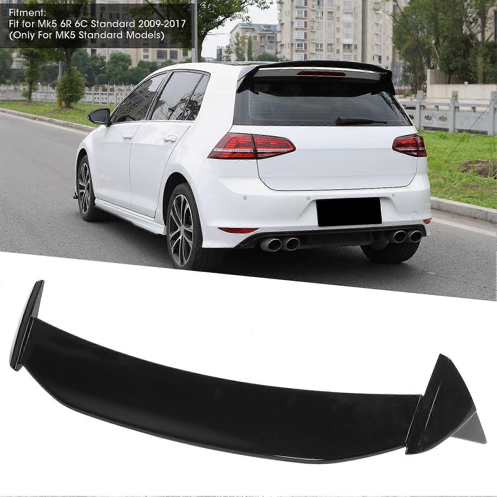 Gloss Black for Aspec Style Rear Roof Spoiler Wing Fit for MK6 Standard ...
