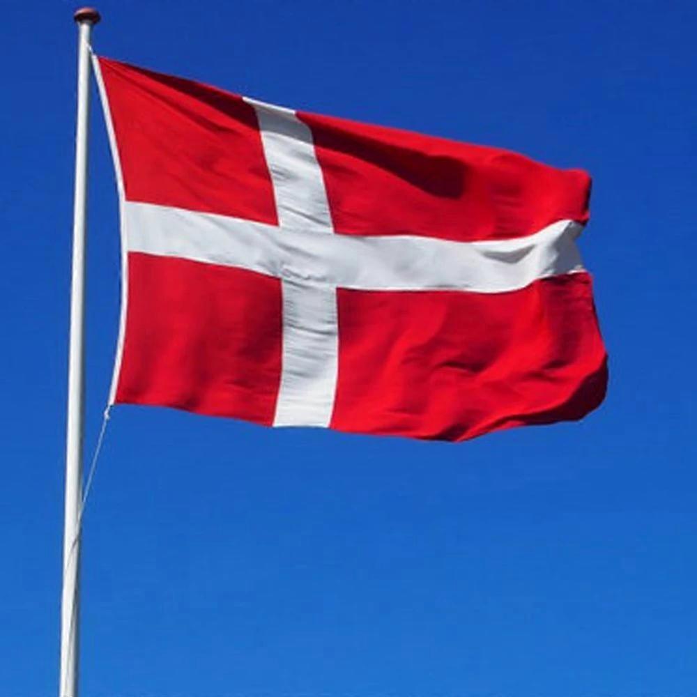 Bendera besar Negara Denmark 3x5 kaki poliester bendera Denmark dan ...