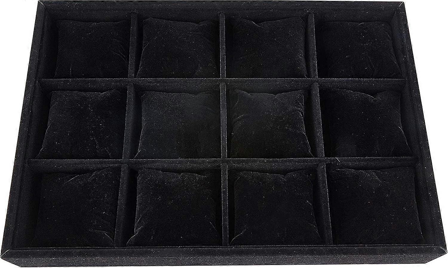 12 Slots Watch Tray Velvet Tray Jewellery Watch Show Box Jewellery ...