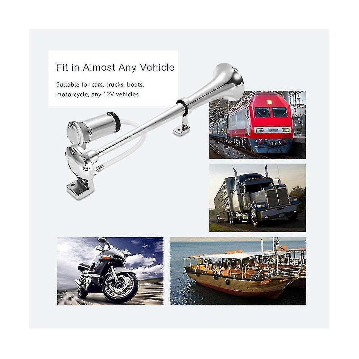 Car Air Horn 17 Inch 150db 180w Car Siren Tone Pump Single Horn ...