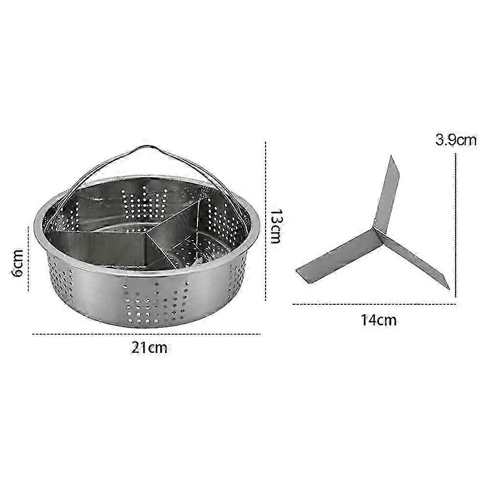 Separator Set Stainless Steel Grid Basket Divider for Cooking steamer ...