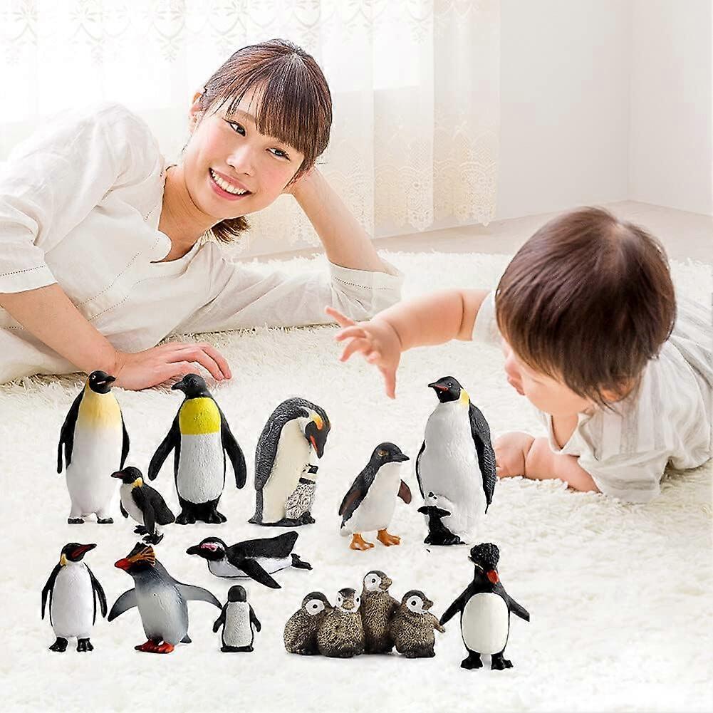 Mini Sea Creatures Figures 9 Pcs Ocean Animal Figures Set Penguin Toy ...