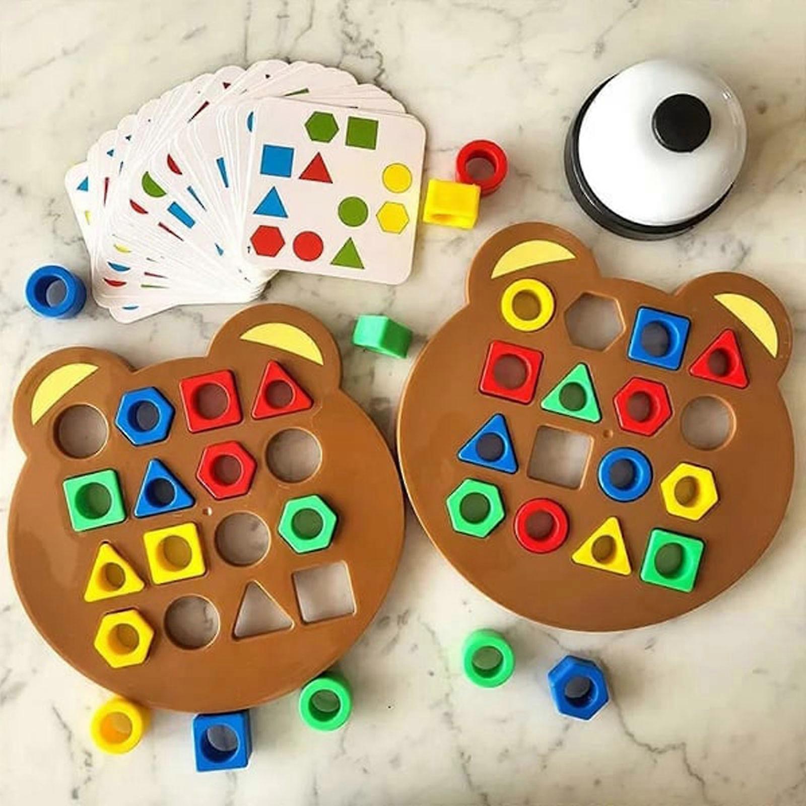 Shape Matching Game Color Sensory Educational Toy, Children Puzzles ...
