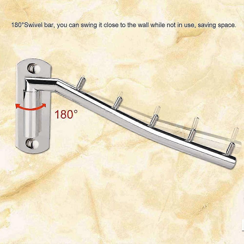Wall Mounted Clothes Hanger Rack, Folding Wall Mounted Clothes Hanger ...