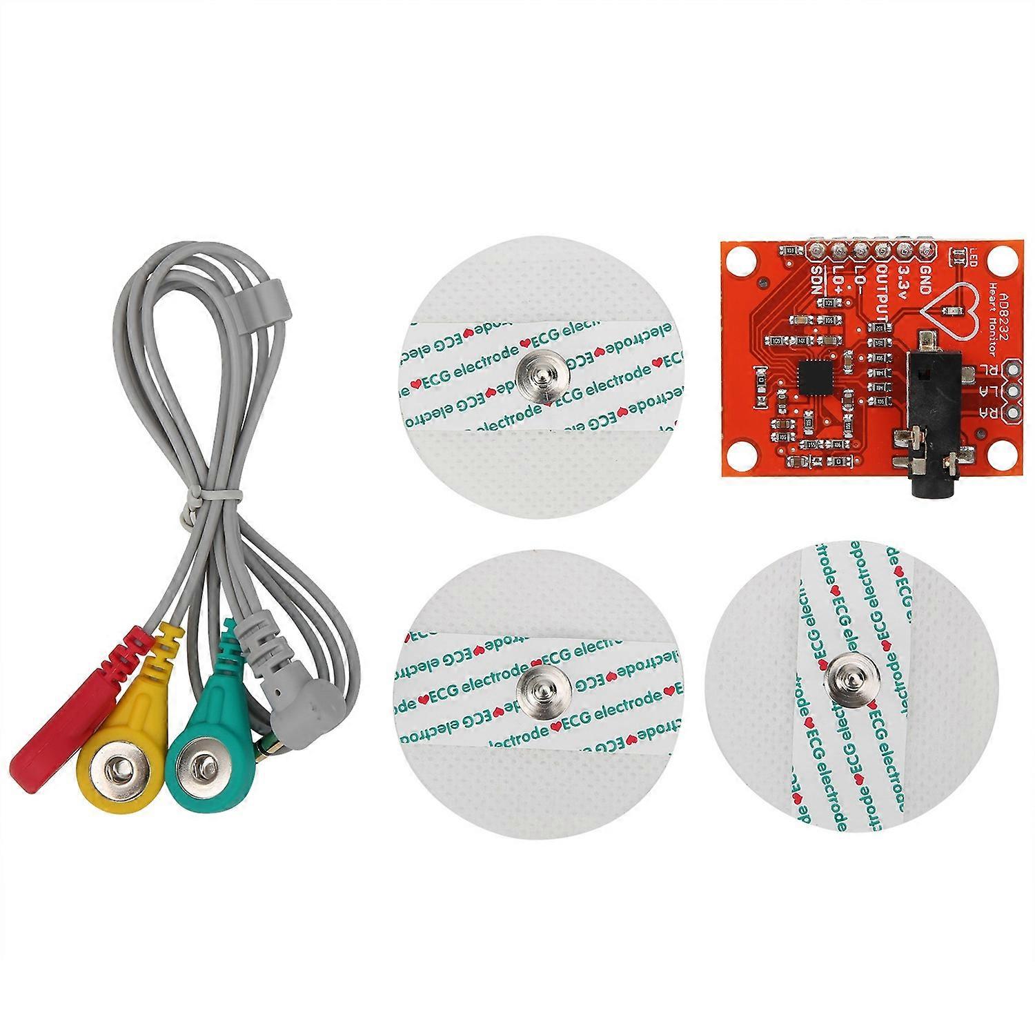 AD8232 Module ECG Sensor Kit Heart Rate Monitor Measurement with ...
