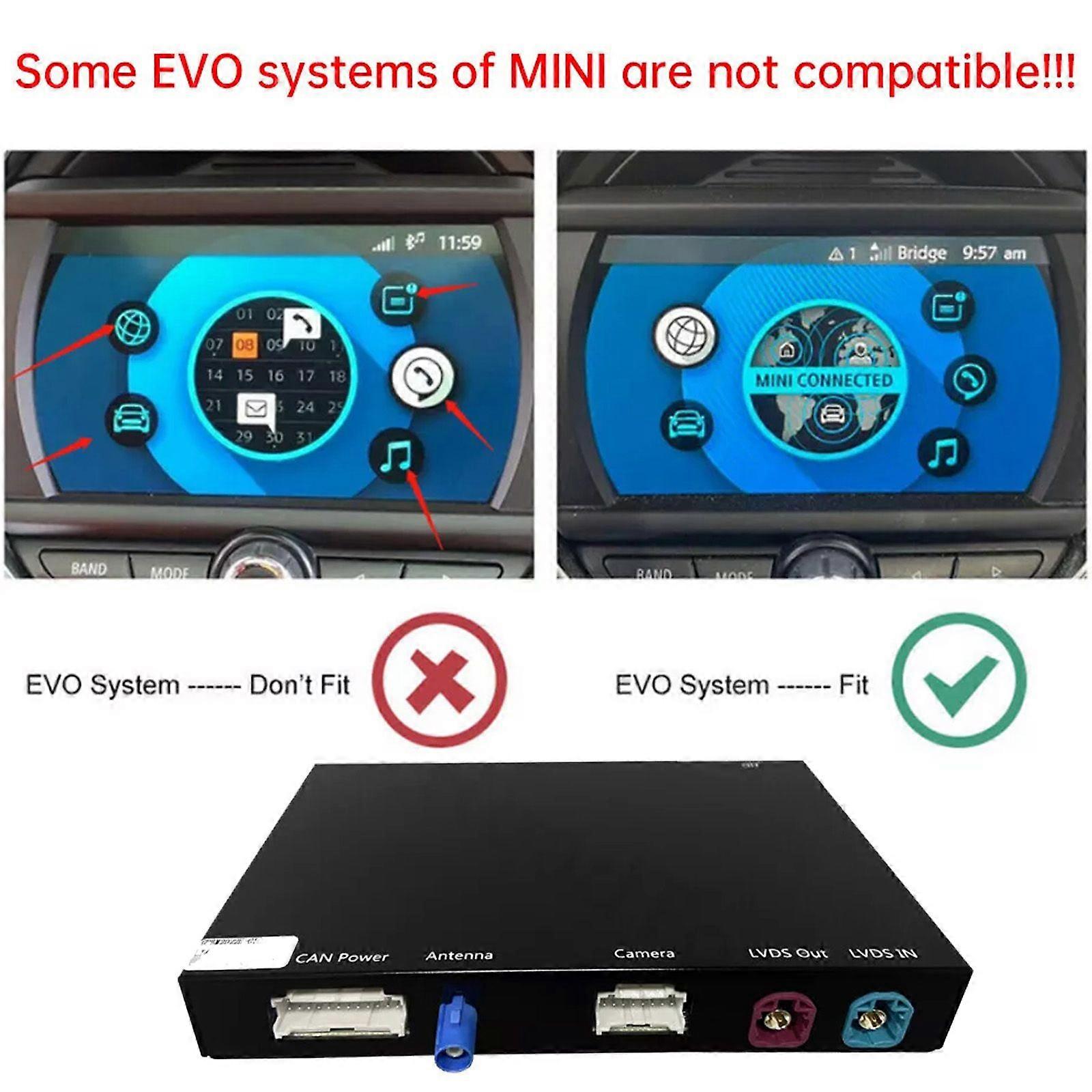 Wireless CarPlay Android Auto,For BMW Mini Countryman Cooper S R56 R58 ...