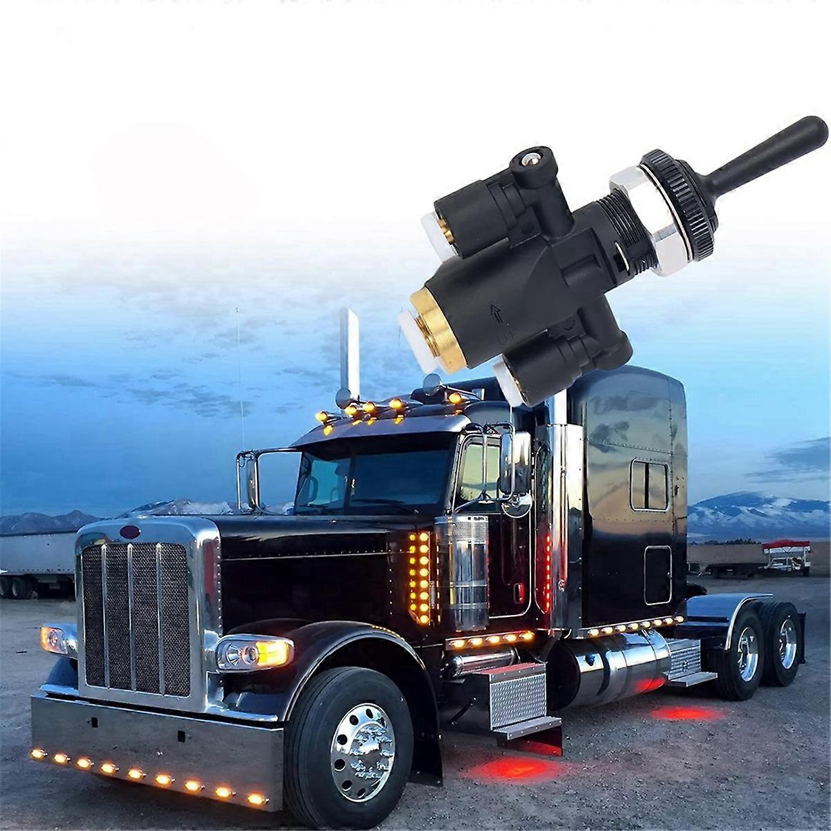 818-0007-000 Air Window Toggle Valve Switch 1/4 for Peterbilt 379 ...