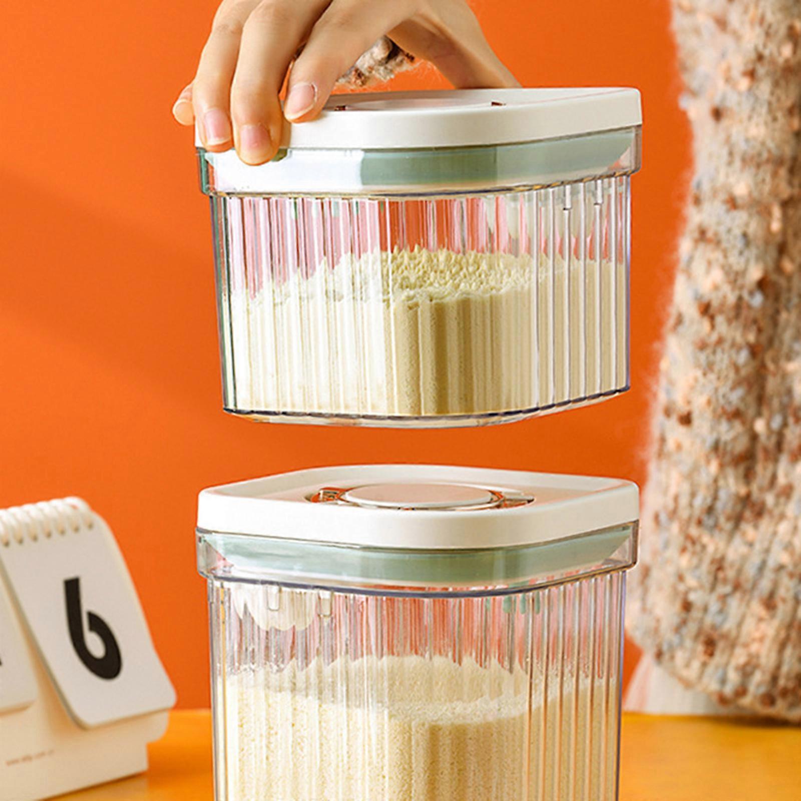 Travel Friendly Baby Formula Storage Container with Lid Compact Milk ...