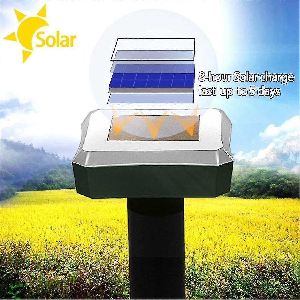 Solar Mole Repellent, Ultrasonic Mole Repellent Solar PoweredOutdoor ...