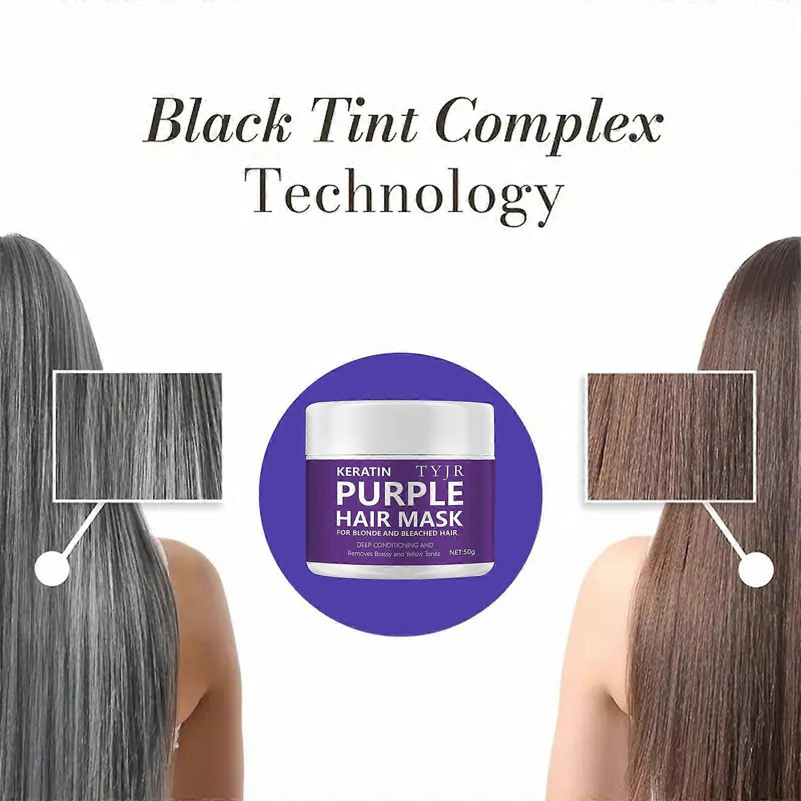 Keratin Purple Hair Mask- Blonde Hair Purple Toner- Repair ...