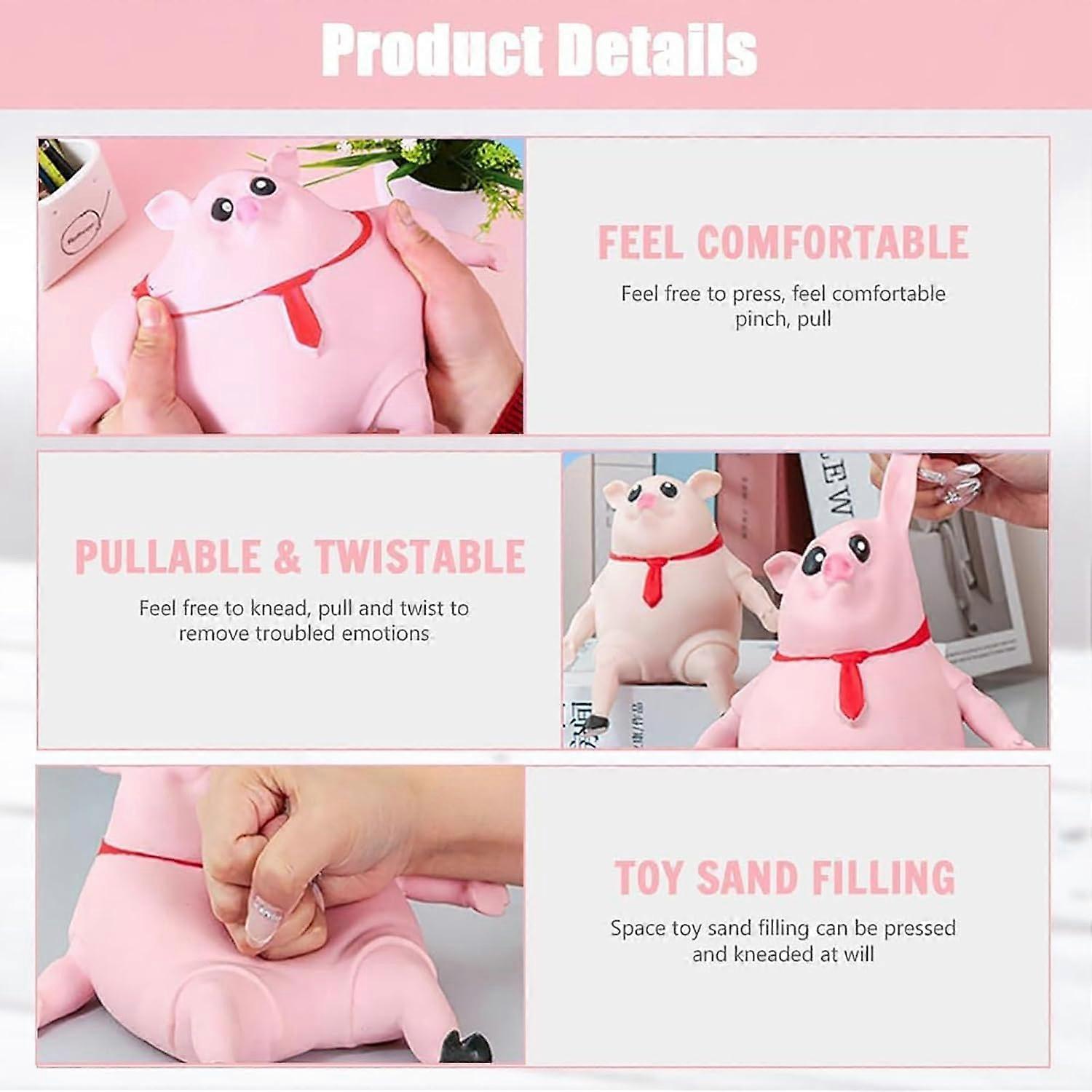 Stress Pig Stress Toy, Unbreakable Pig Stress Pig Squeeze Toy, Creative ...