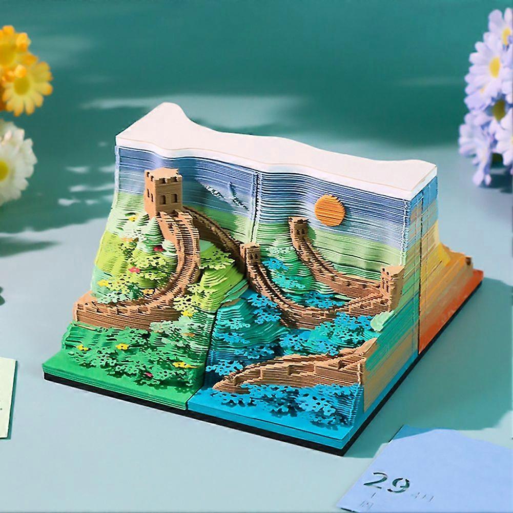 Desk Time-Piece Calendar 2026 3D Art Calendar Memo Pad 2026 Paper ...