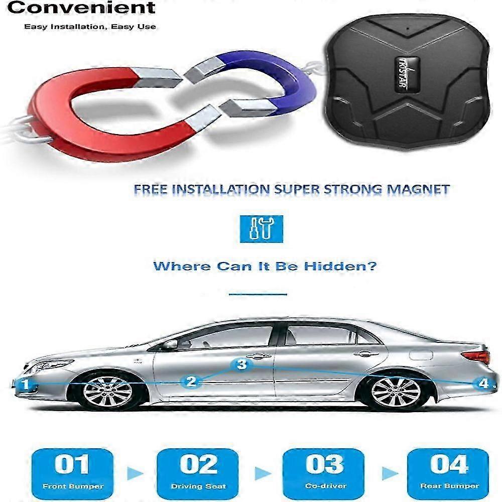 TKSTAR real time gps tracker with powerful magnet hidden tracker ...