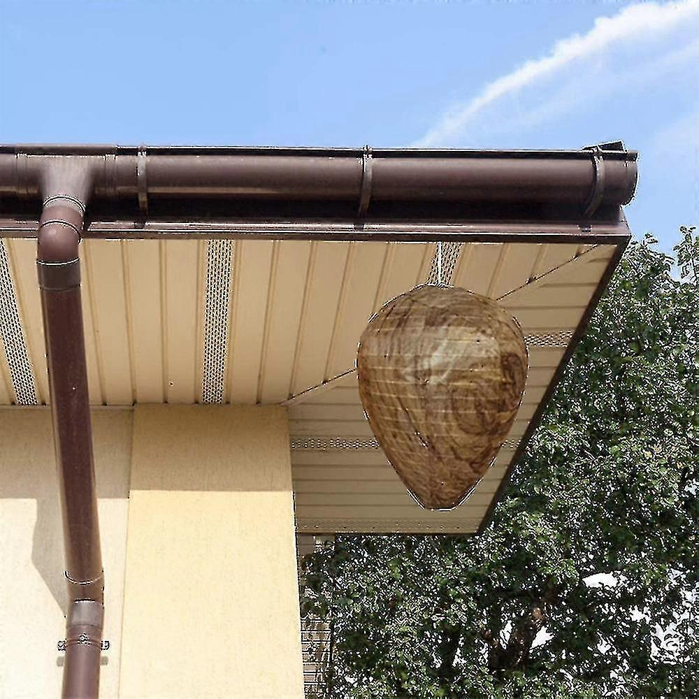 4 Pieces Waterproof Wasp Nest Decoys Hanging Hornet Deterrents Fake ...
