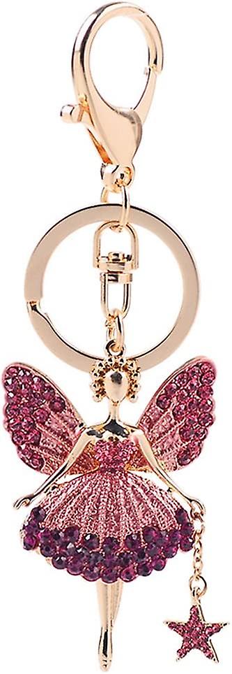 Key Buckle Keychain Creative Little Angel Key Ring Girl Bag Hanging ...