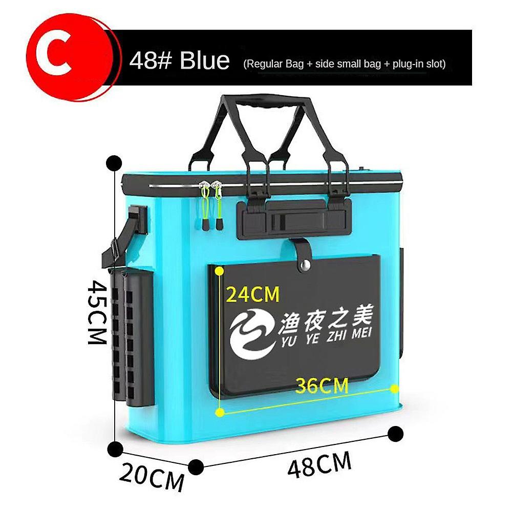 Double Shoulder Portable Fishing Box Multipurpose Fishing Bucket Live ...