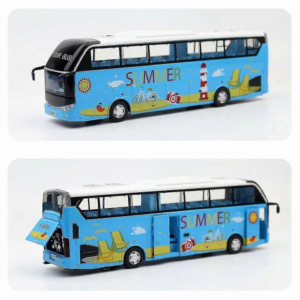1/50 Setra Luxury Coach Bus Toy Car Diecast Miniature Model Pull Back ...
