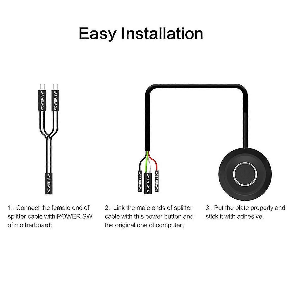 Pc External Power Switch Button Desktop Power Switch External Power ...