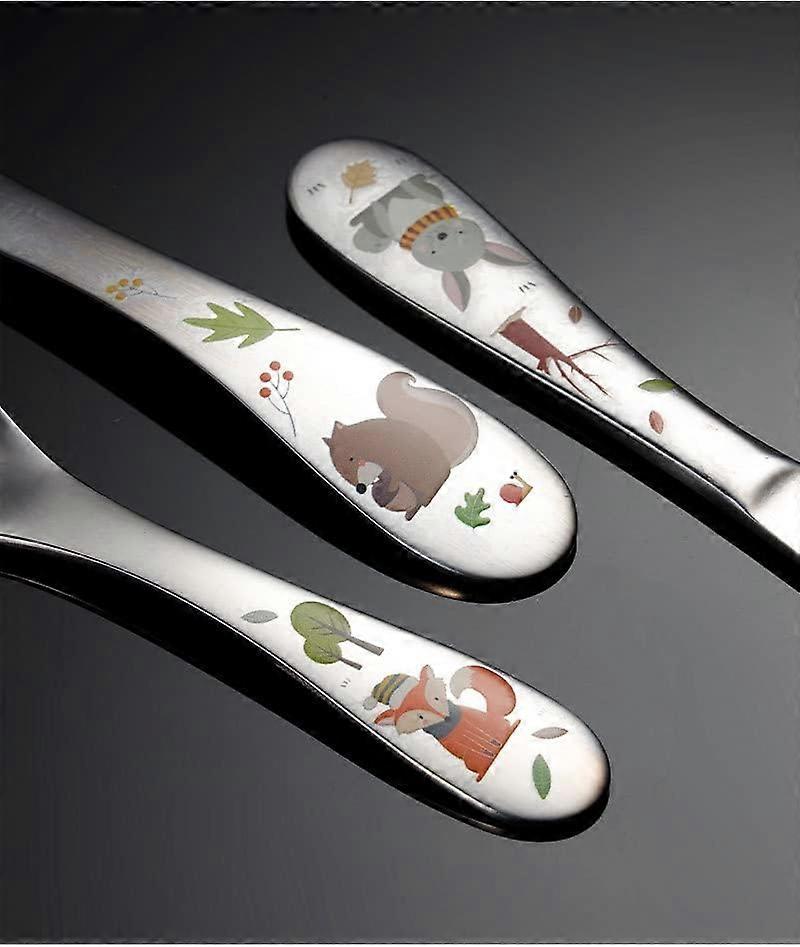 4 Piece Stainless Steel Kids Silverware Set - Child and Toddler Safe ...