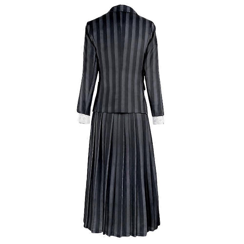 Adult Wednesday Dress Addams Cosplay Costume Wednesday Addams Nevermore ...