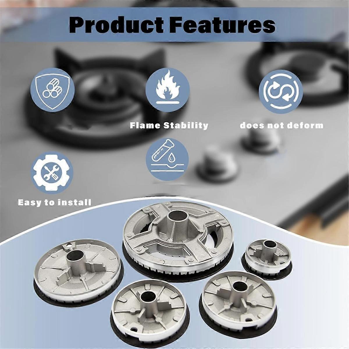 Gas Stove Burner Caps, Gas Stove Burner Caps Set 5 PS, Burner Caps ...