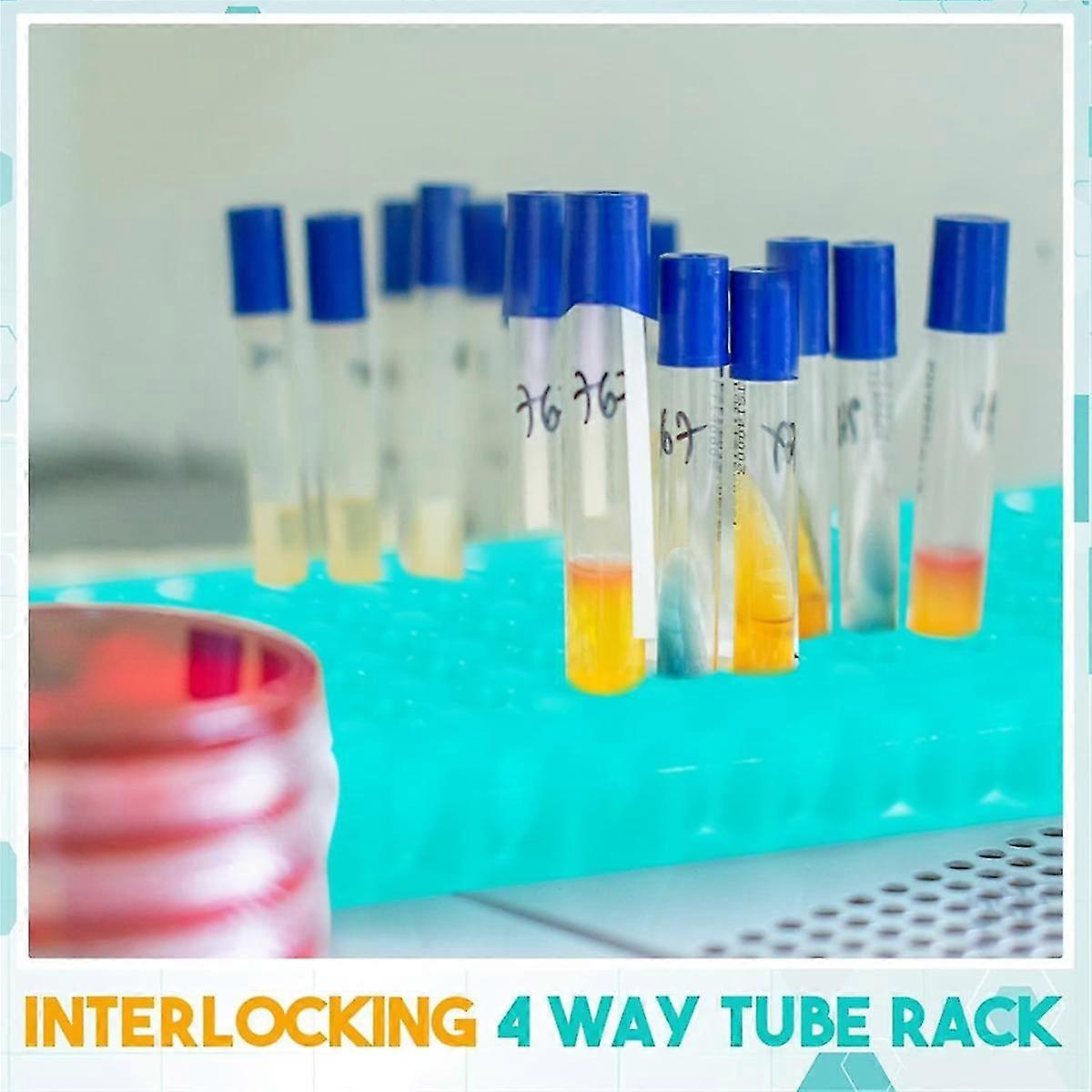 10 Pcs Microcentrifuge Tube Rack Polypropylene Test Tube Holder Double ...