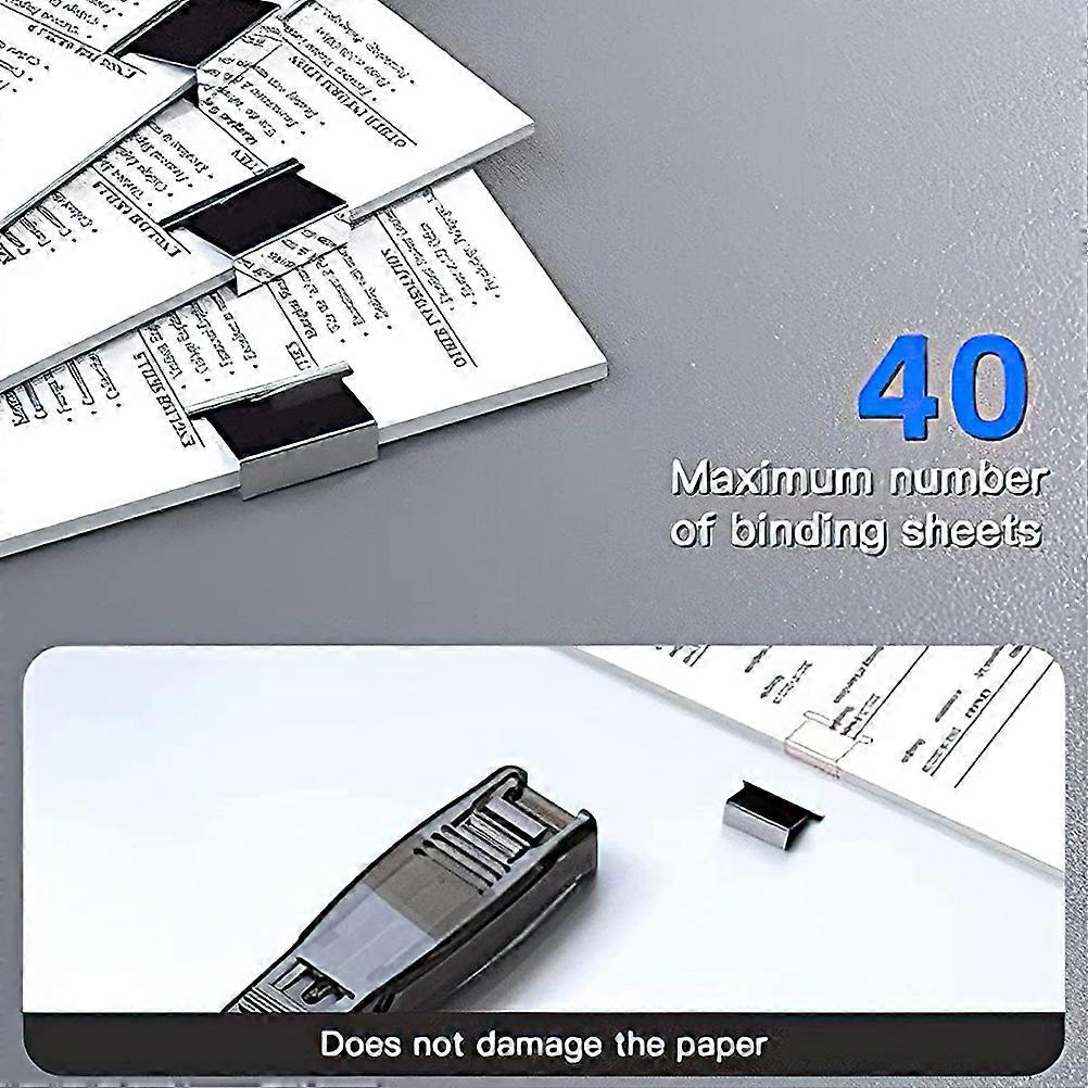 Transparent Acrylic Stapler Mini Push Stapler Set with 50 Reusable ...