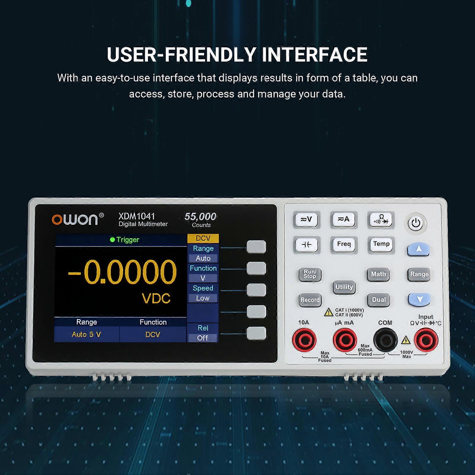 Owon 55,000 Counts Digital Multimeter High Accuracy Universal Meter ...