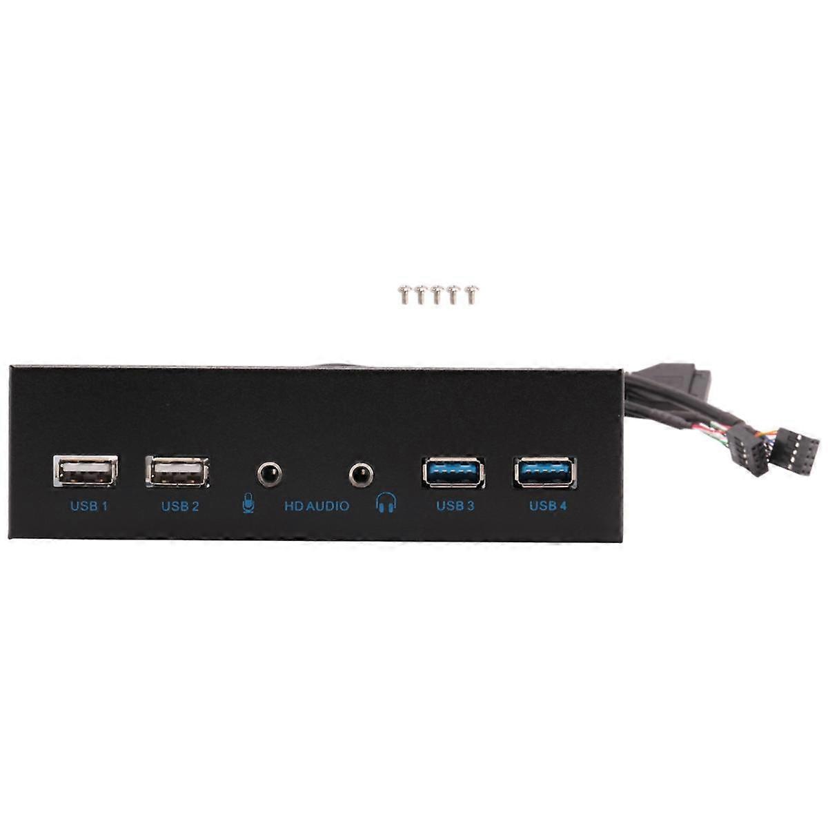 5.25 Inch Desktop PC Case Internal Front Panel USB Hub 2 Ports USB 3.0 ...