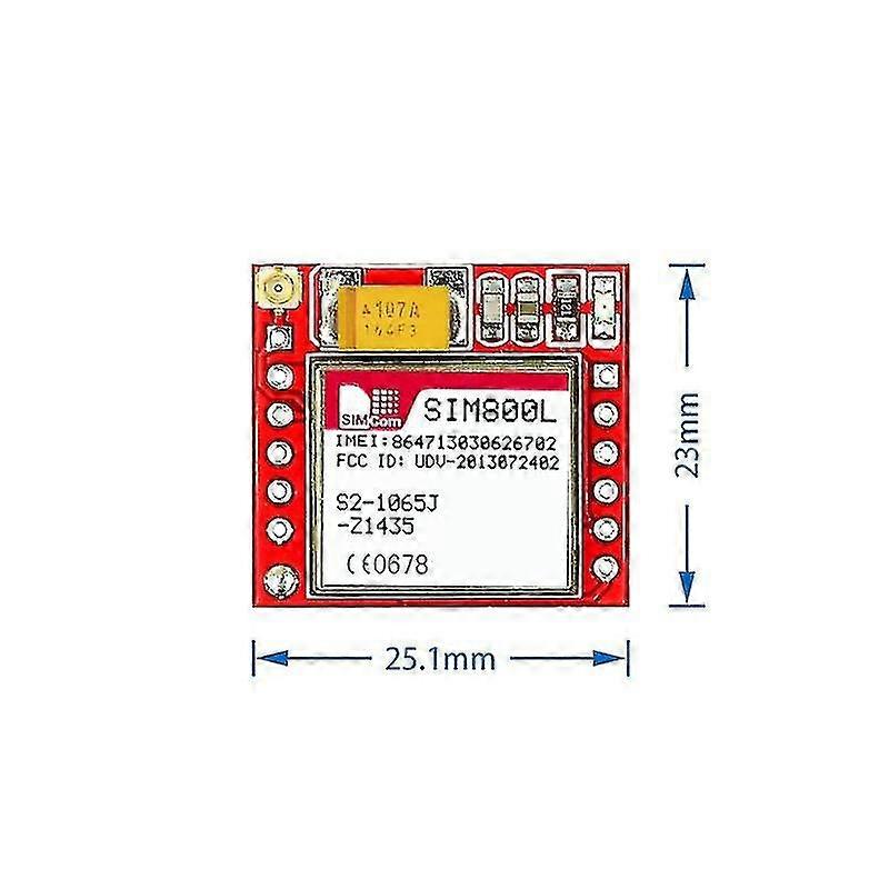Sim800l Gprs Gsm-modul Micro Sim-kort Core Quad-band TTL seriel ...