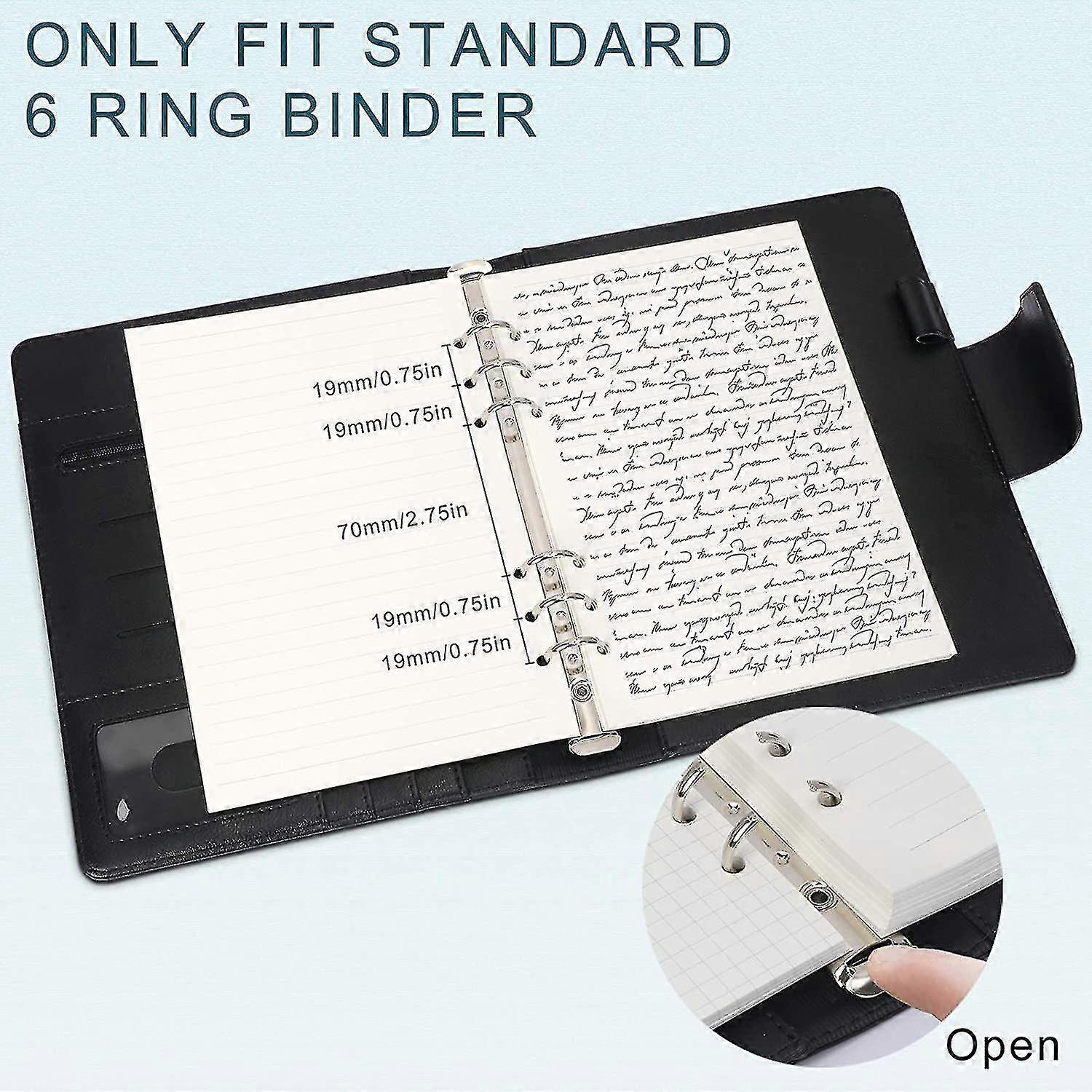 A5 Refill Paper, 3 Packs 100gsm Thick Refillable Paper 6 Hole Filler ...