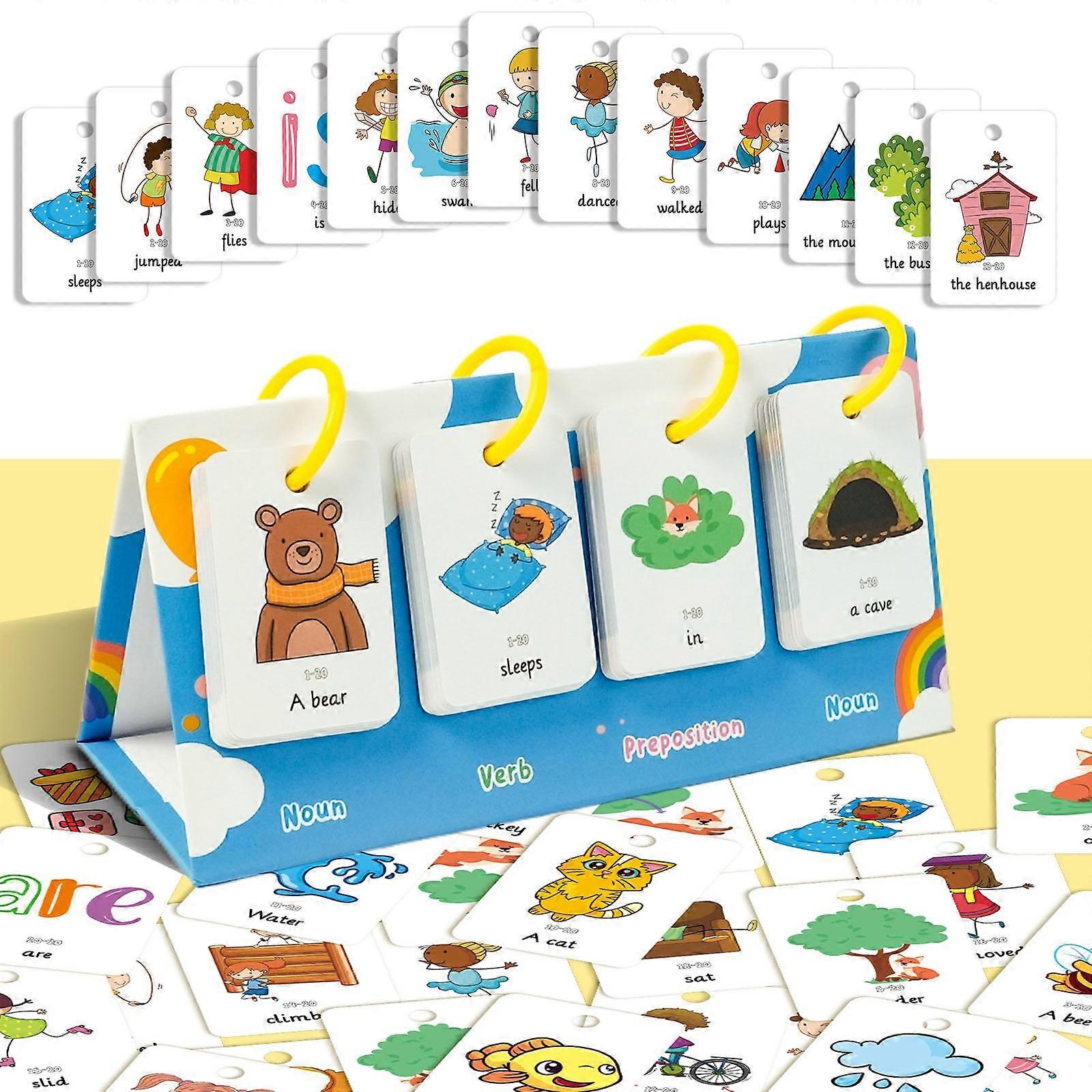 kids toys Reading Flashcards 78 Toddler Reading Flash Cards Sentence ...