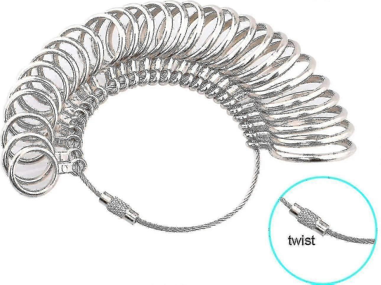 Ring Sizer Measuring Tool,4 Sizes Ring Measurement Stick Metal Mandrel ...