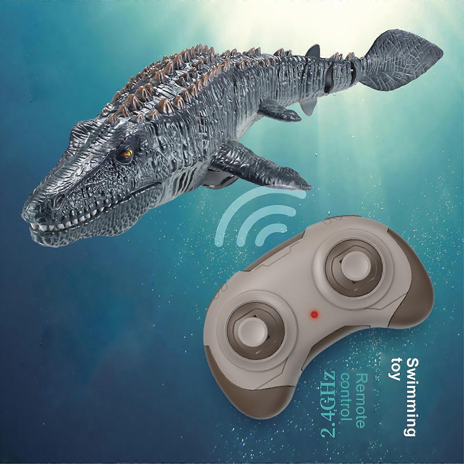 Remote Control Mosasaurus Water Pool Toys for Kids, RC Boat Dinosaur 1: ...