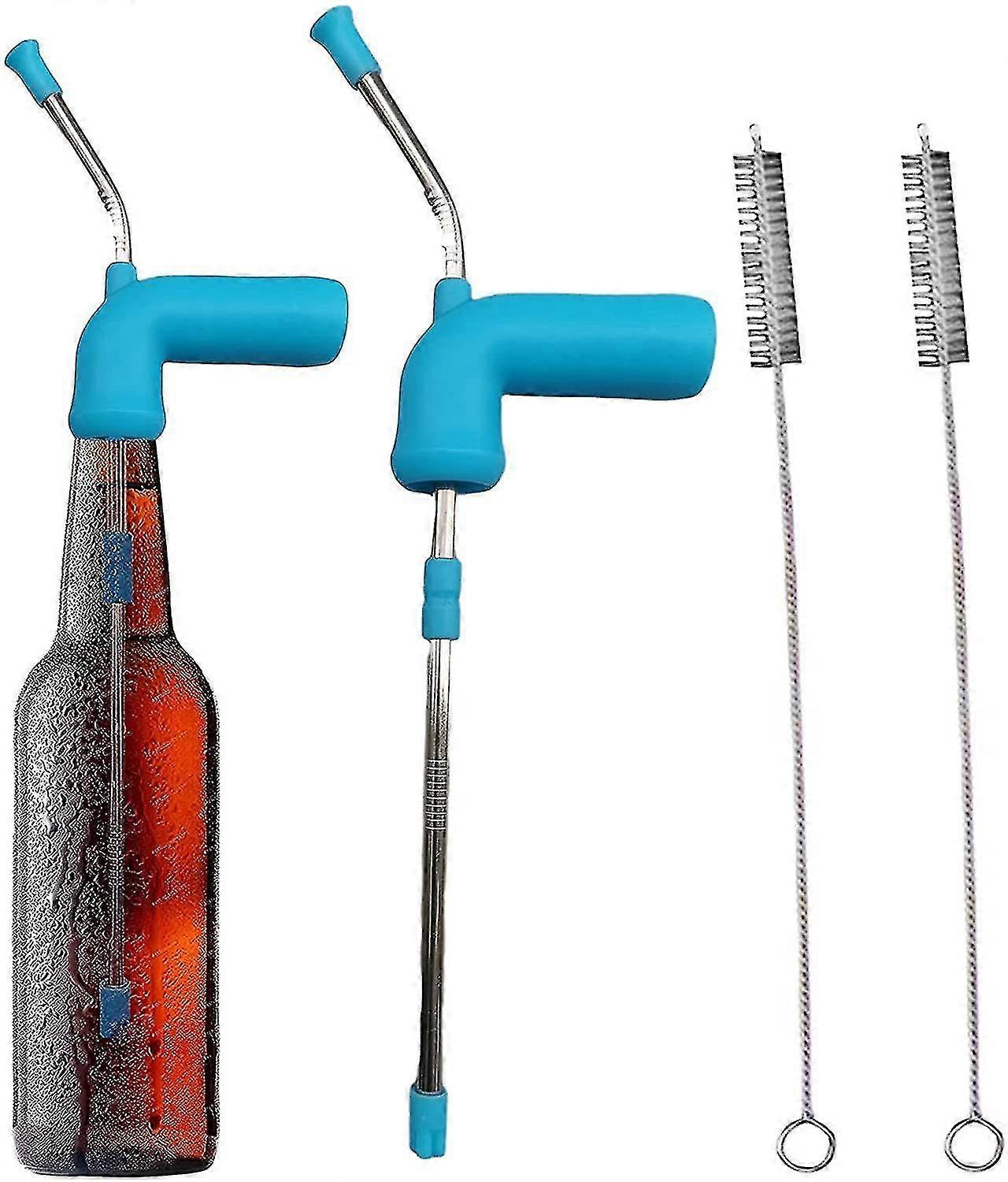 Beer Snorkel, Beer Bong, Beer Funnel, Beer Wine Dispenser with Cleaning ...