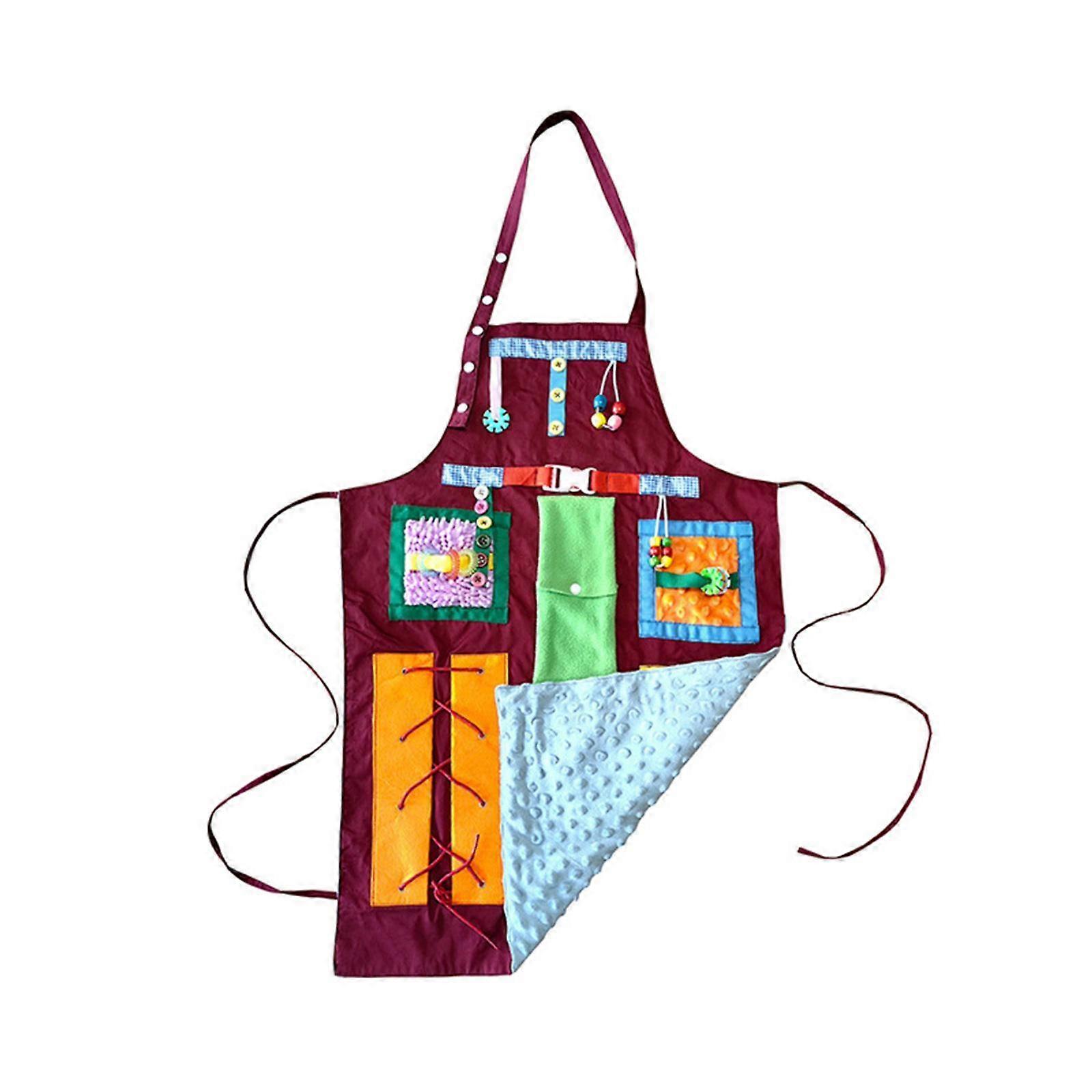 Sensory Apron Elderly Games Fidget Apron for Elderly Sensory Training ...