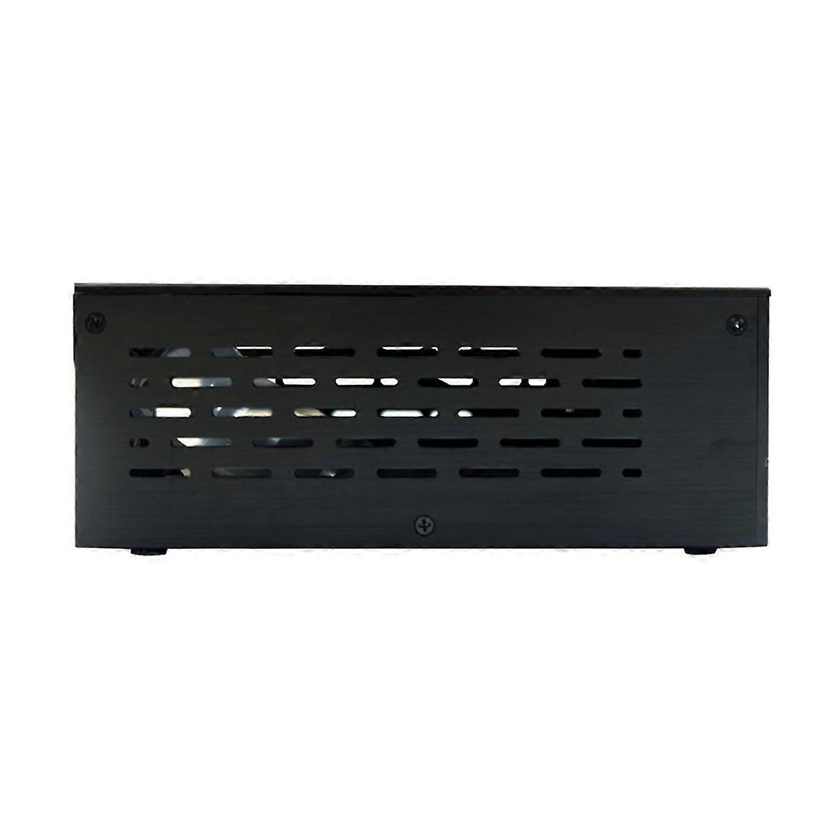 A01 Aluminum MiniITX HTPC Desktop Computer Chassis Black Tempered Glass ...