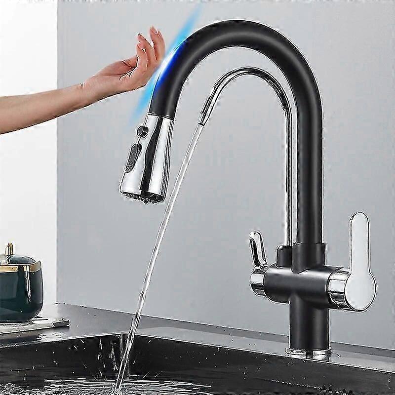 Smart Sensor Pure Water Kitchen Faucet 2 Model Spout Taps Deck Mount ...