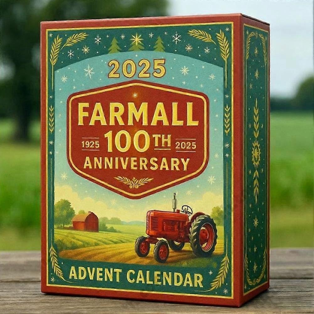 2025 Farmall 100th Anniversary Christmas Tree Decoration 2D Double ...