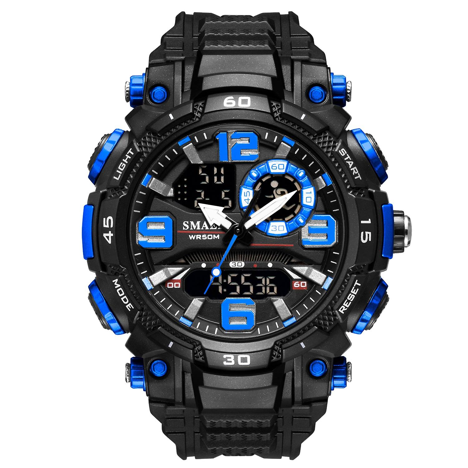 Top Luxury Watches Men Dual Display Watch Waterproof Men's Sport ...