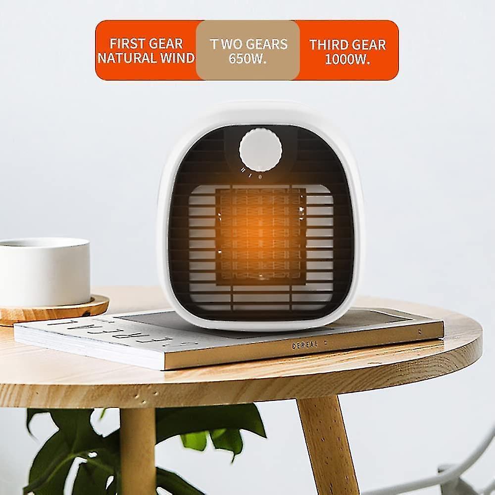 Fan Heater, 1000w Ceramic Fan Heater, Electric Heater With 2 Heating ...